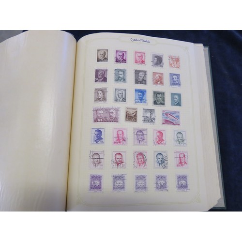 A vintage stamp album containing 19th and 20th Century European and ...