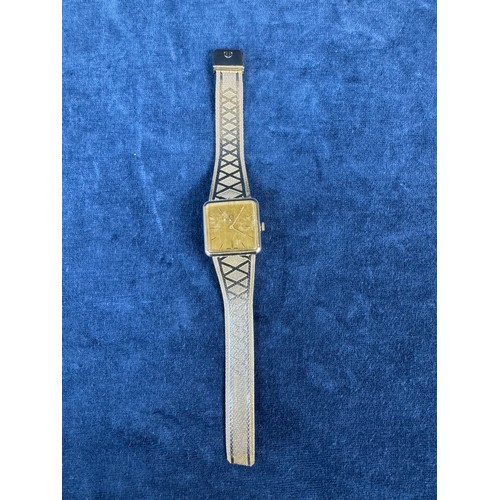 A watch marked "Omega constellation" with "18k" to back of case and ...