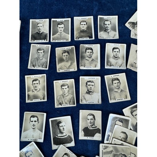 A quantity of footballers real photographs cards from various English ...