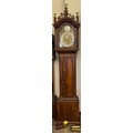 A late 18th century longcase clock with 8-day striking movement having ...