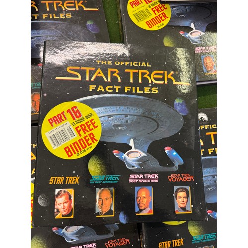 A collection of 19 albums of 'The Official Star Trek Fact Files ...