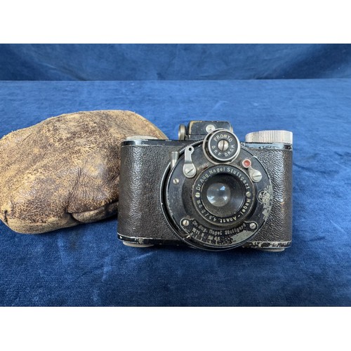 A vintage Ranca spy camera issued by the SOE, marked Dr. Aug, Nagel ...