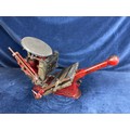 An antique hand operated printing press being model No. 2 high speed ...