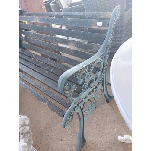 GREEN ENDS CAST IRON GARDEN BENCH
