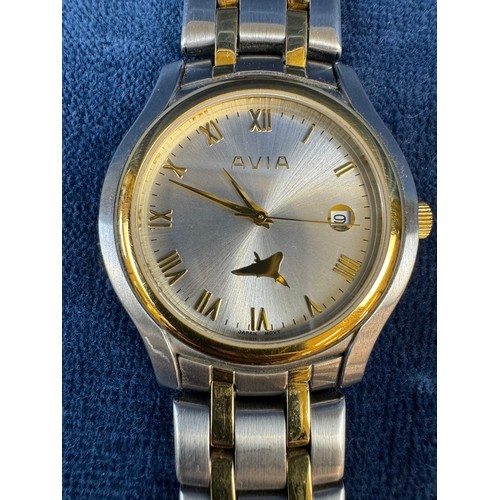 An Aviva collector's watch depicting "A Vulcan Bomber" number 264472.
