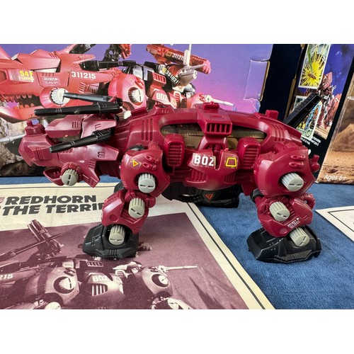 An Zoids 'Redhorn the Terrible' and a Zoids 'Mammoth the Destroyer ...