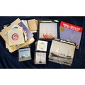 A collection of records and cd's, including; 'The Radio Caroline story ...