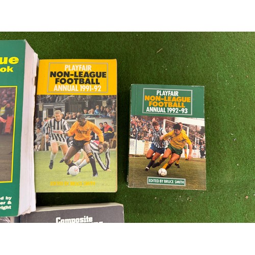 A collection of football books being; x2 The non-league football year ...