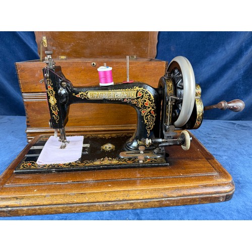 A vintage Bradbury & Company Limited, Wellington Works, Oldham, sewing ...