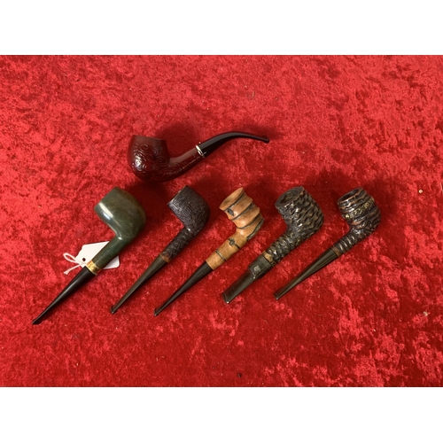 6 Unused smoking pipes