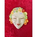 Clarice Cliff 1930's art deco Flora wall face mask. Excellent condition.