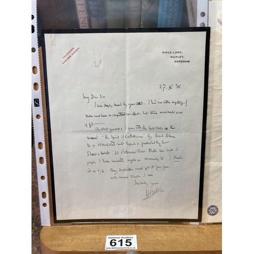 1 telegram letter & 1 post office telegram both 1938 ‘H Belloc’ & ‘Belloc’