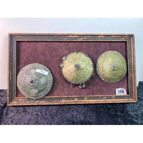 Three small (5” diameter) eastern / islamic style shields
