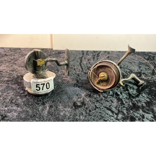 Two Hardy’s Hardex fixed spool spinning fishing reels - No.1 Mark I and ...