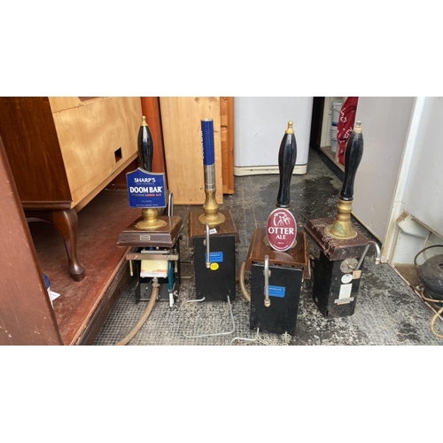 4x real ale beer pumps