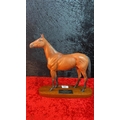 Beswick Connoisseur Red Rum model on wooden stand
