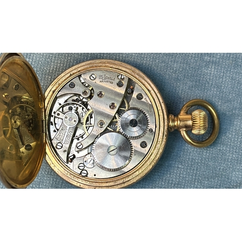 Pocket watch with Star Watch Case company case, possibly gold filled ...