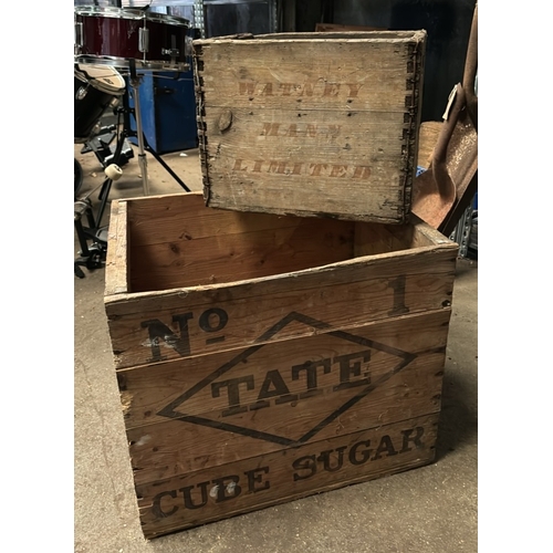 Two cracking vintage storage crates, the smaller Watney Mann Ltd, and ...