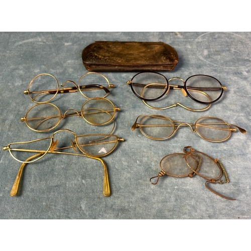 Collection of vintage spectacles