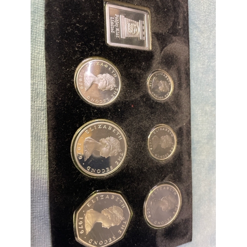 Pobjoy Mint Isle of Man cased silver coin set