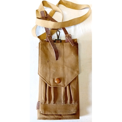 WW1 Officers map case, for sam brown, with shoulder strap. Marked ...