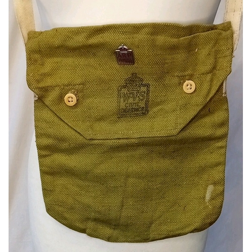 WW2 WVS marked Civilian duty, respirator haversack, 1941, with ARP ...