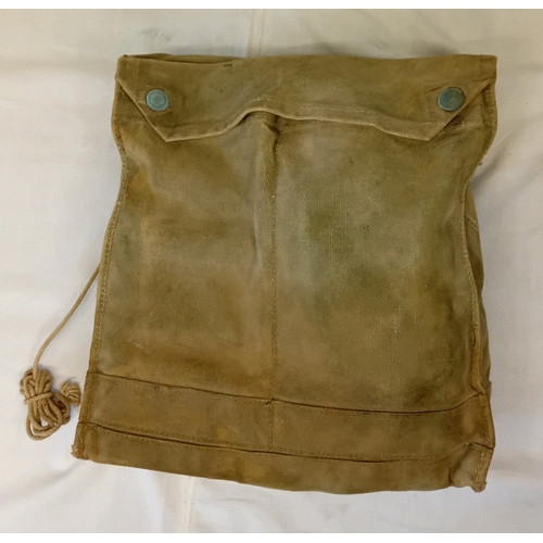 WW2 British service respirator in haversack.