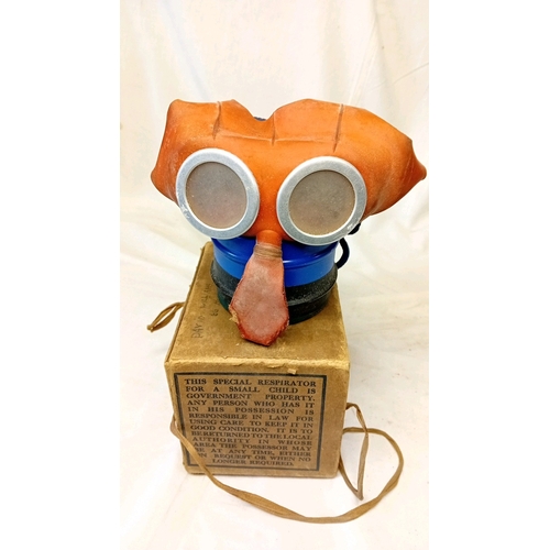 WW2 British, Disney, Mickey Mouse childs gas mask.