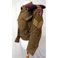 WW2 RAMC battle dress blouse size 6, 1943 US manufacture, with RAMC ...