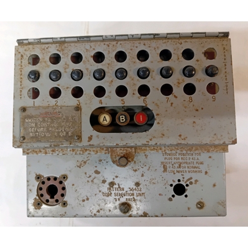 WW2 RAF IFF Code selection unit 55432. Battle of Britain period ...