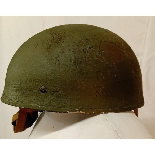 Airborne, Parachute regiment WW2 type steel helmet, size 7& 3/8 1956, suez.