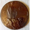 WW1 Death penny plaque, Denis John Fendall.
