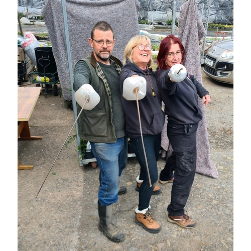 Three fencing swords / foils / epees