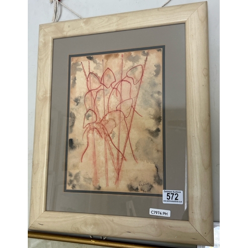Very surreal and challenging ink wash image signed Ron Wood bottom ...