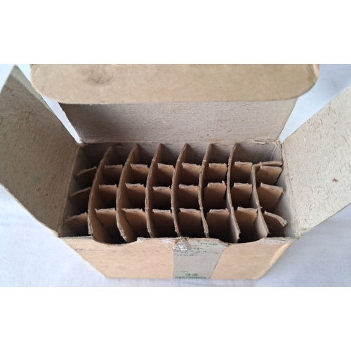 3 British military .303 cardboard ammunition boxes for Mk7 cartridges.