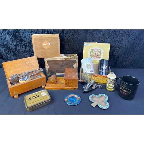 Large collection of smoking Ephemera, cigarette and cigar boxes ...