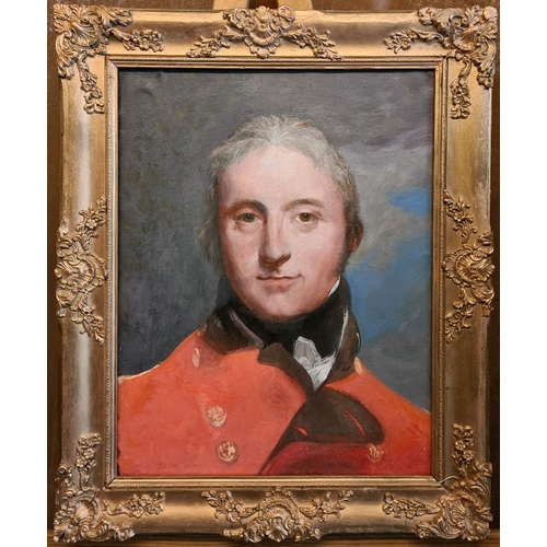 Oil painting of Sir John Moore in military uniform, frame measures ...