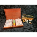 New wooden cased Mahjong set (complete, case lid decoration lifting at ...