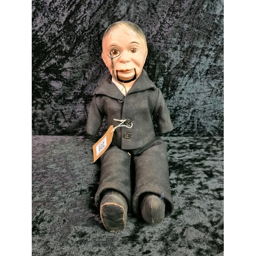 Early Charlie McCarthy ventriloquist doll with monocle and pull cord at ...