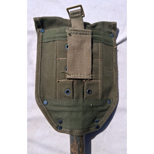 US WW2, 1944 entrenching tool and pouch, modified