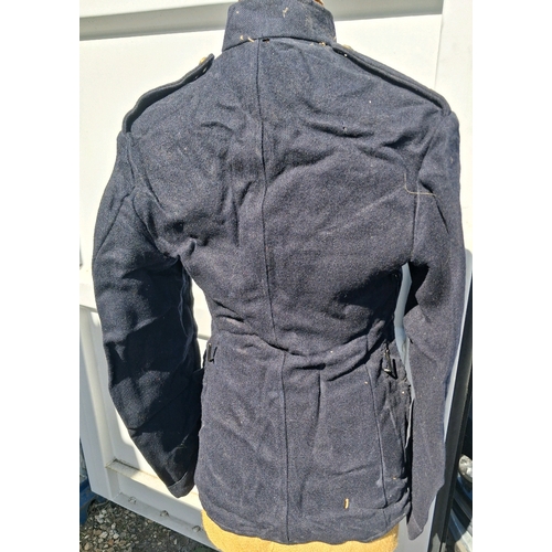 RM last lot, RMFVR Blue serge 4 pocket Tunic with malaya ribbon, rather ...