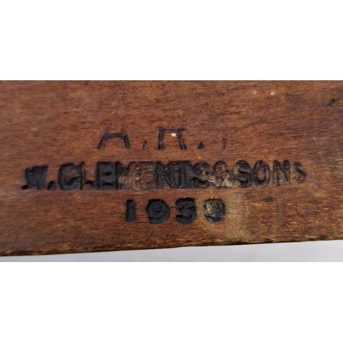 WW2 pair of ARP gas alarm rattles, one of steel construction.