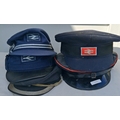 4 different types of BR British Rail caps, 1970s and a Plymouth ...