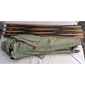 WW2 Wood and canvas, campaign furniture bed