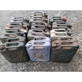 13 jerry cans, WW2 and later, good to stock up.af.
