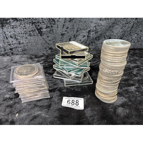 Large quantity of commemorative coins including 24 x 1965 Winston ...