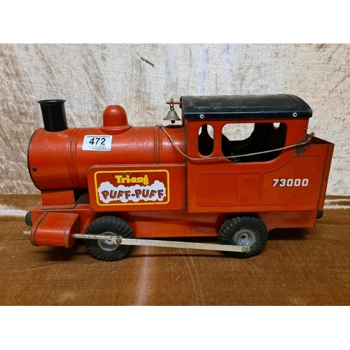 Fabulous large children's Triang 'Puff-Puff' tin train with bell and ...