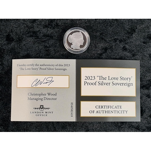 London Mint 2023 ‘The Love Story’ Gibraltar Proof Silver Sovereign coin ...