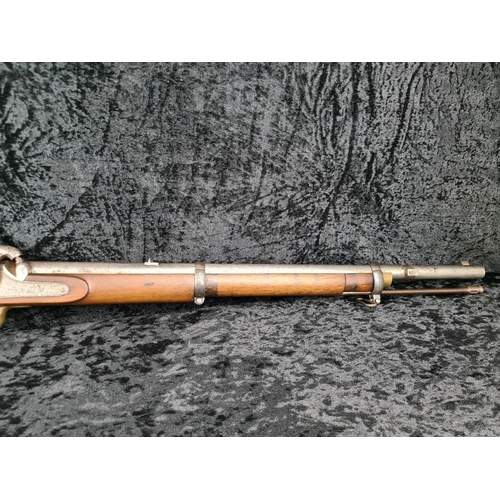 Two band Enfield artillery carbine. Previously crudely blocked rifled ...