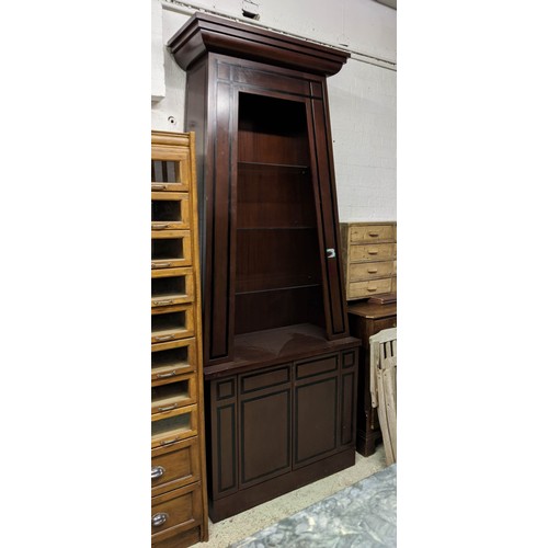 DAVID HICKS OBELISK BOOKCASE, 105cm W x 52cm D x 257cm H.